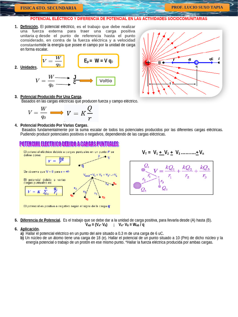 6to Potencial Electrico | PDF