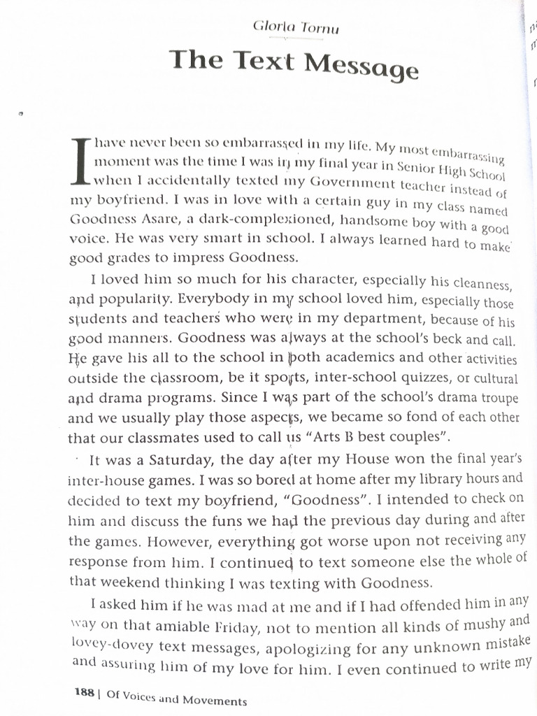 The Text Message Story | PDF