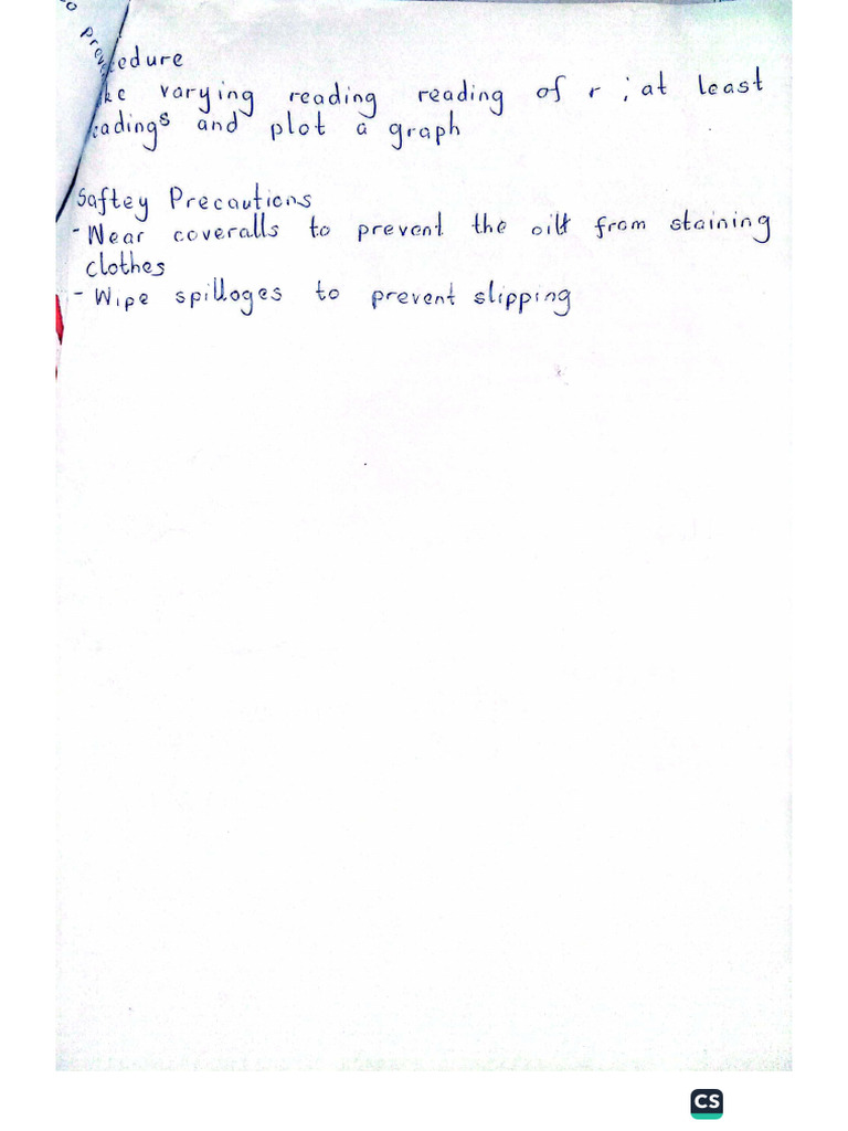 Safety Precautions For Experiments | PDF