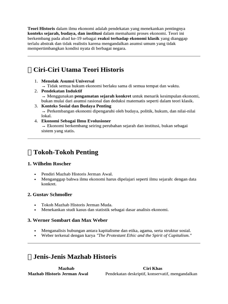 Teori Historis | PDF