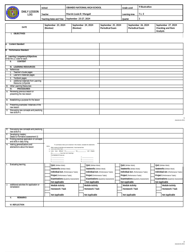 Dll-August Module 4 Exam | PDF | Learning | Procedural Knowledge