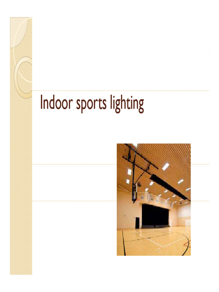 Standards for Indoor Sports Lighting | PDF | Lighting | Fluorescent Lamp