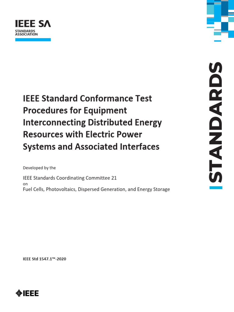 IEEE STD 1547.1™ 2020 | PDF | Distributed Generation | Patent