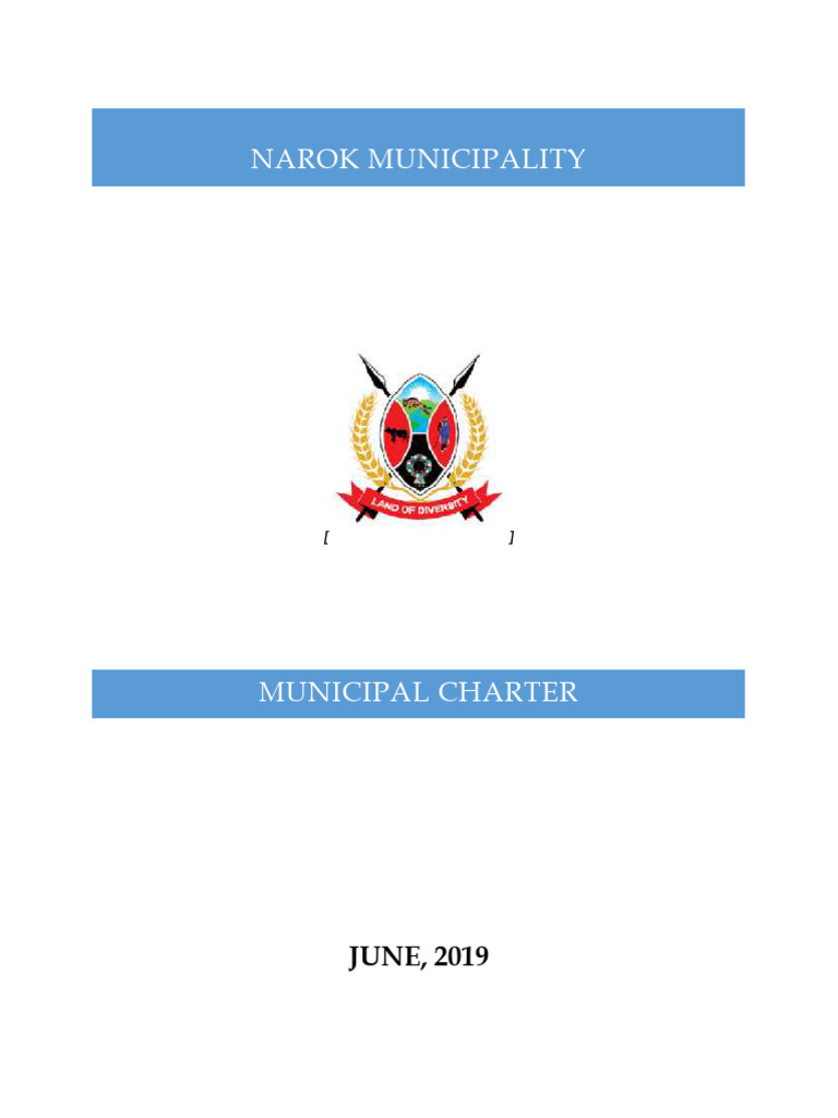 Narok Municipality Charter Overview | PDF | Board Of Directors ...