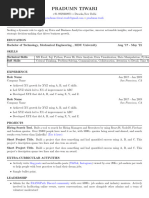 FAANG Resume Template for Freshers | PDF | Computing