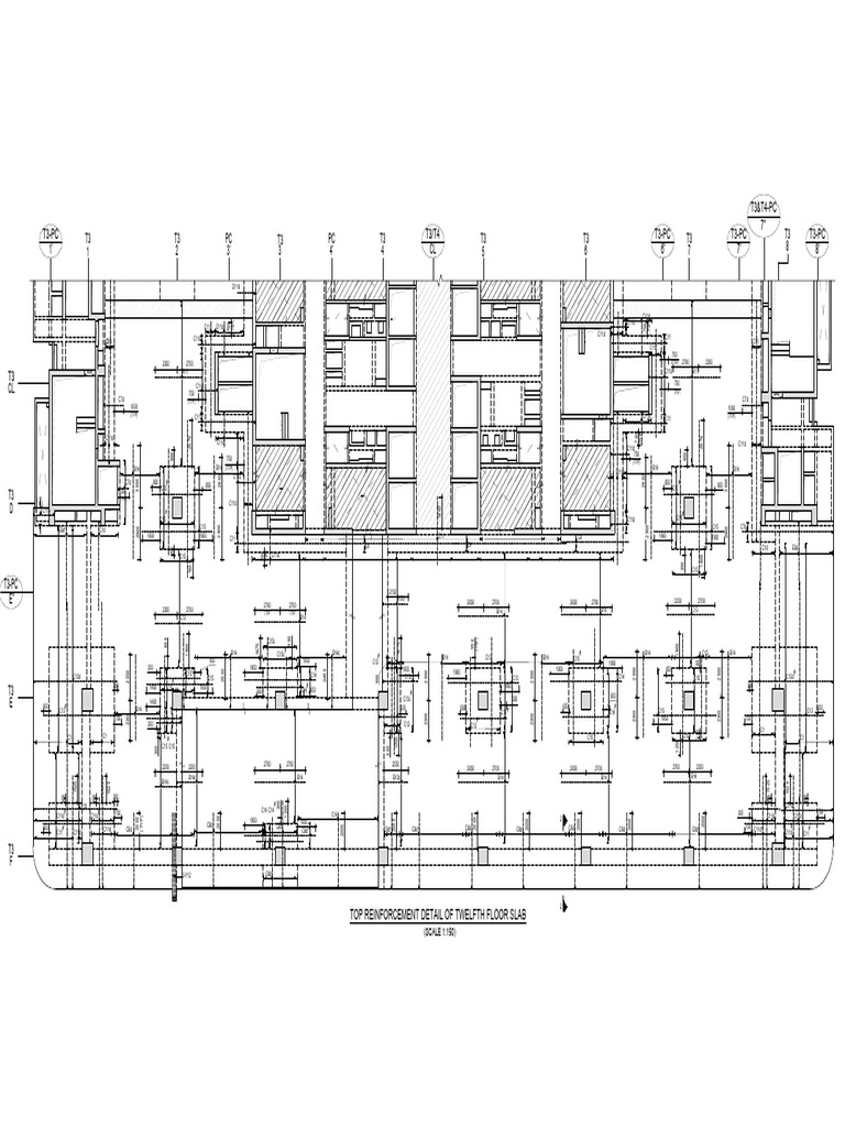 Twelfth Floor Slab Reinforcement Detail | PDF