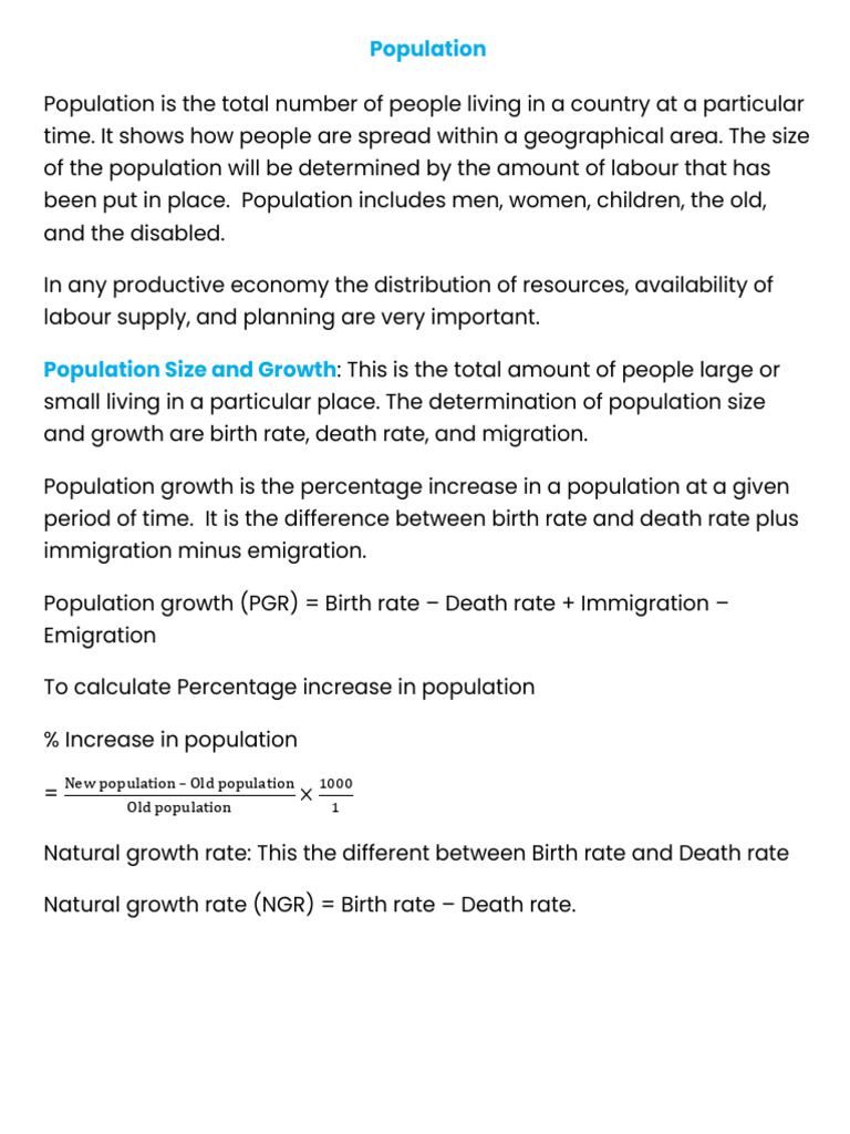 Understanding Population Dynamics and Growth | PDF | Birth Rate ...