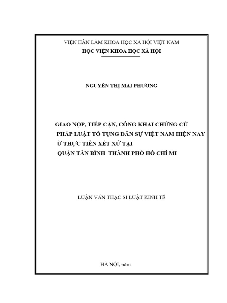 Luanvan NghiemThiMaiPhuong LH | PDF