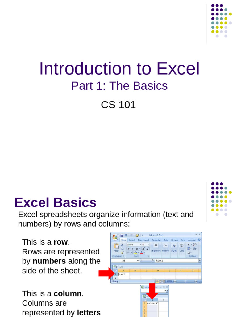 Intro Excel FA12 | PDF | Microsoft Excel | Spreadsheet