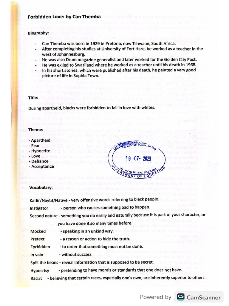 Forbidden Love | PDF