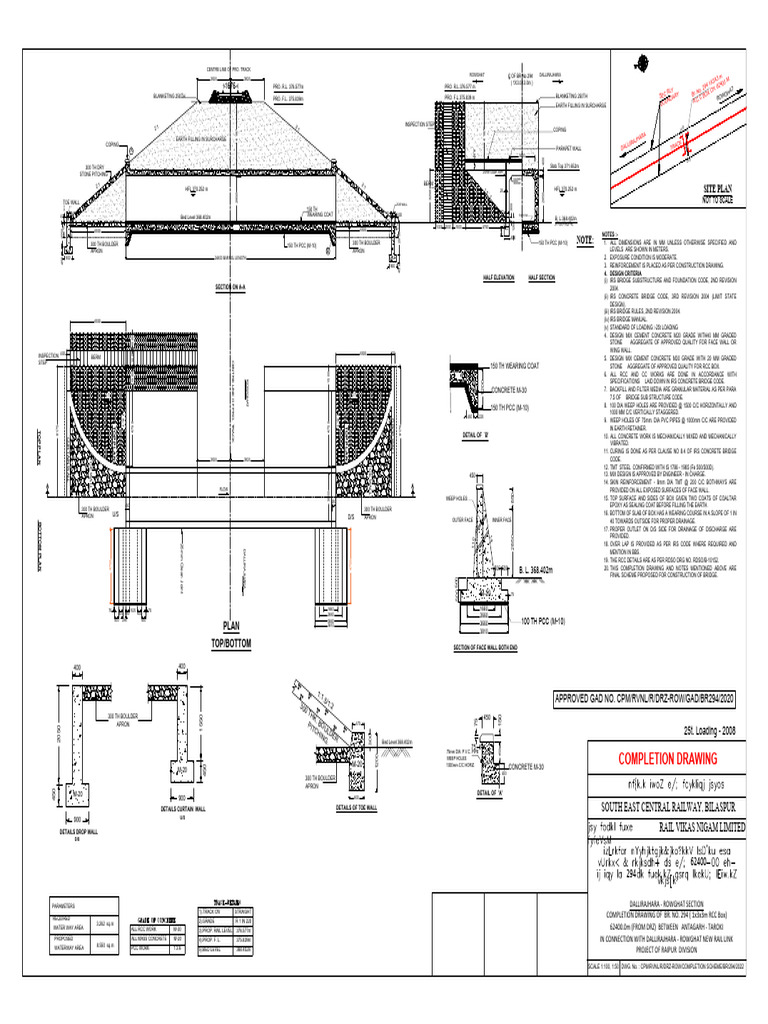 Comp. Br. No. 294 at Ch. 62400 RCC Box (Final) - Model | PDF | Concrete ...