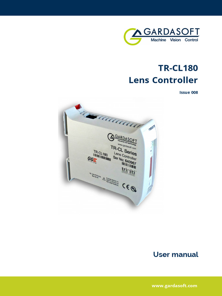 Gardasoft Manual TR CL180 v008 | PDF | Ip Address | Computer Network