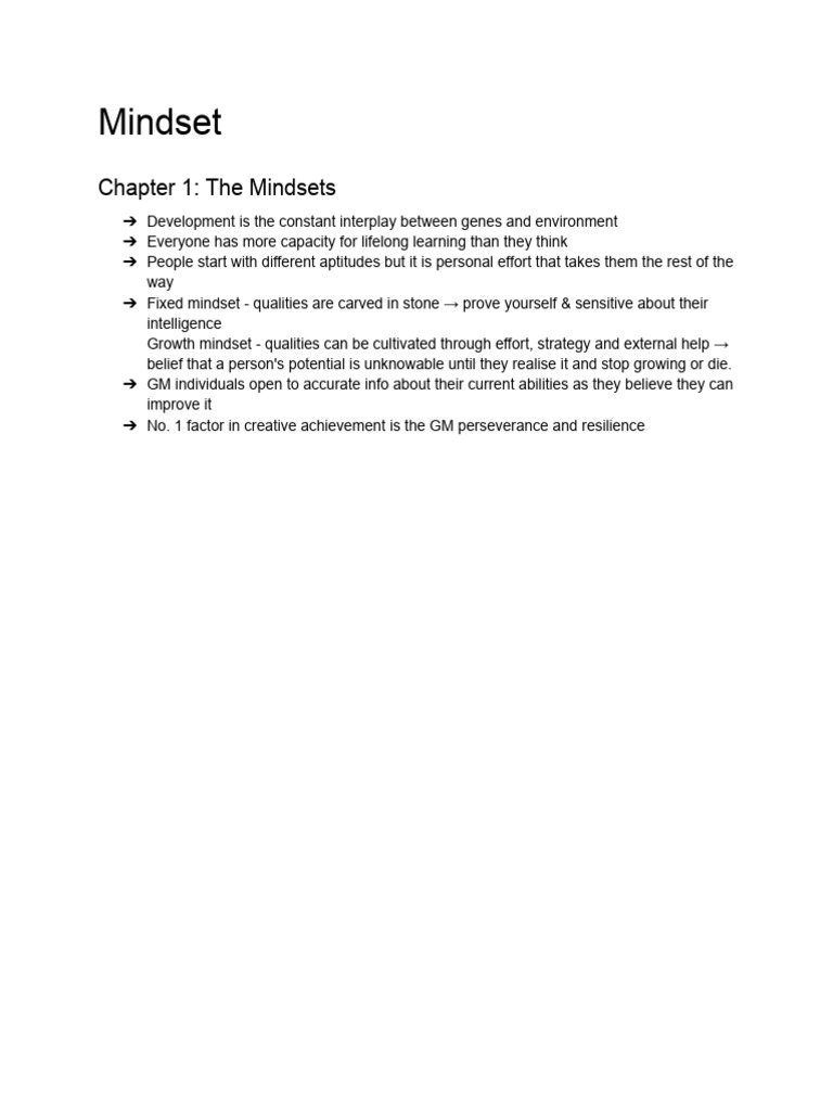 Mindset | PDF