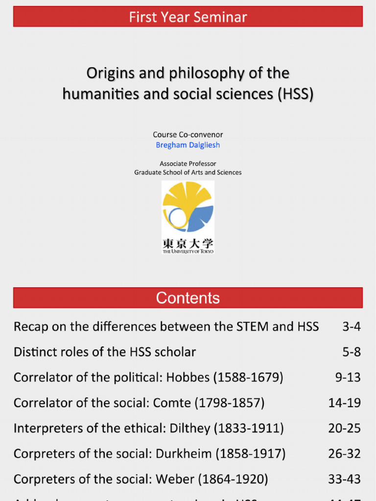 FYS1 07 Origins of HSS (Lecture) | PDF