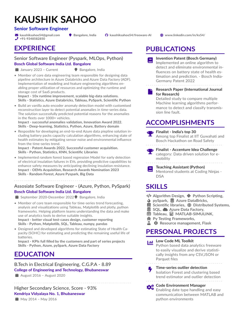 Senior Software Engineer | PDF | Apache Spark | Python (Programming ...