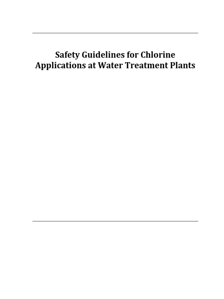 Chlorine Handling Guide Lines | PDF | Sodium Hydroxide | Chlorine