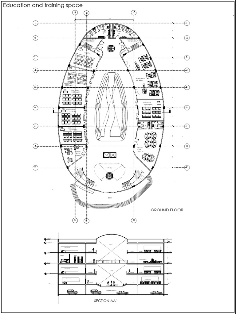 Educational Facility Layout Plan | PDF | Architectural Design ...