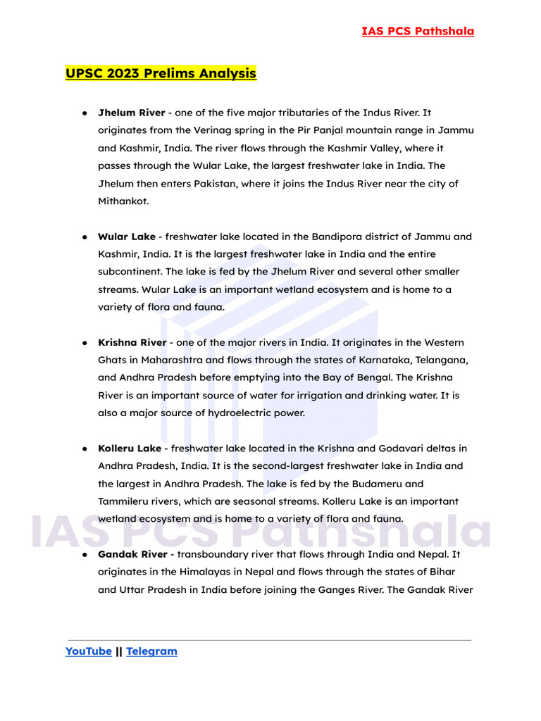 UPSC 2023 Prelims Analysis | PDF | Waves