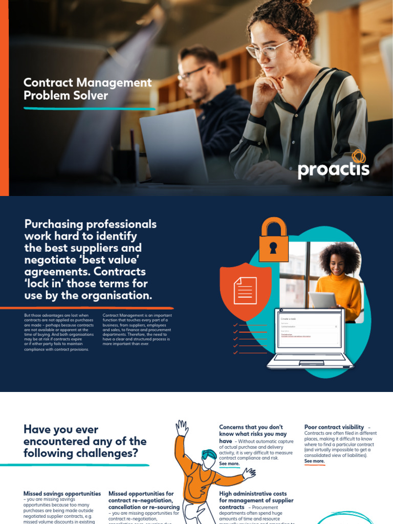 Contract Management Problem Solver | PDF | Procurement | Business