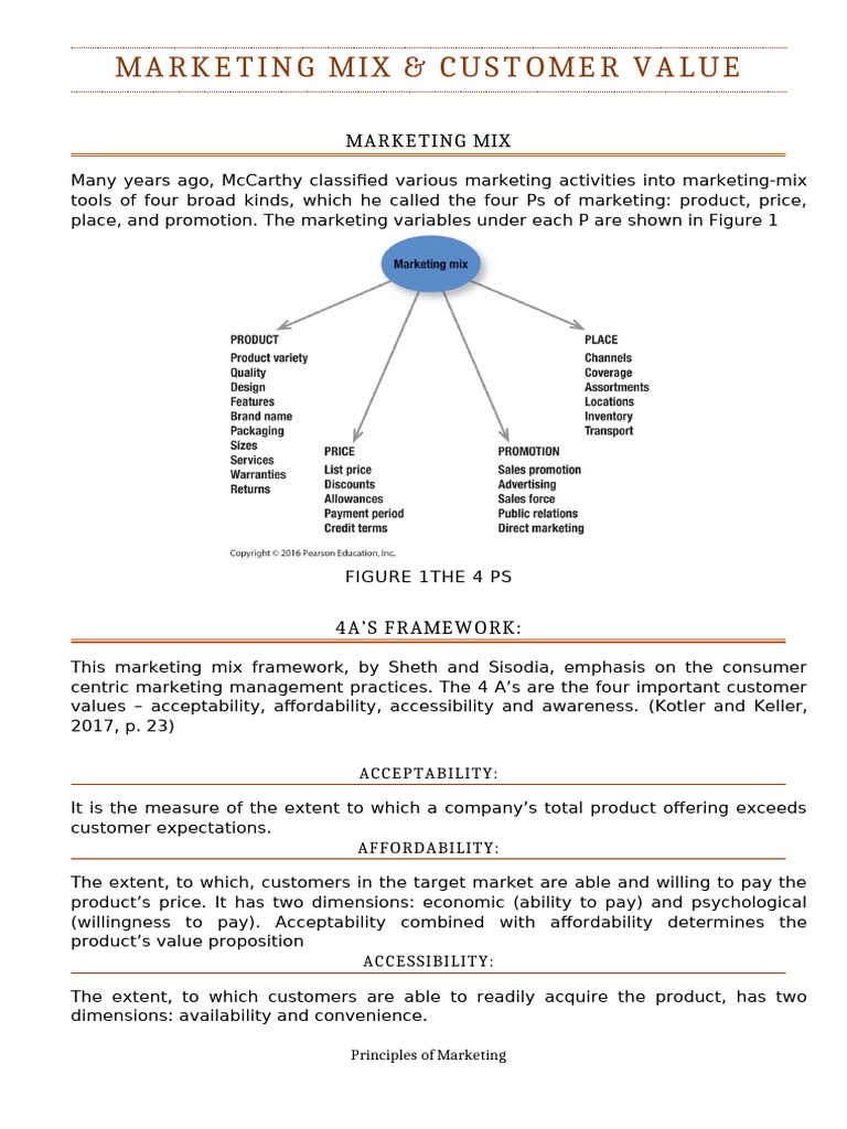 5 Marketing Mix and Value Delivery Process | PDF | Marketing | Value ...