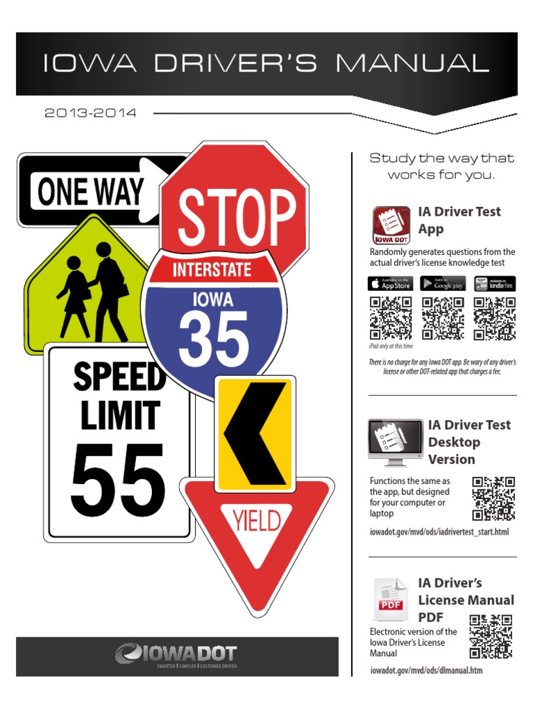 Iowa Drivers Manual - Iowa Drivers Handbook | PDF | Driver's License ...