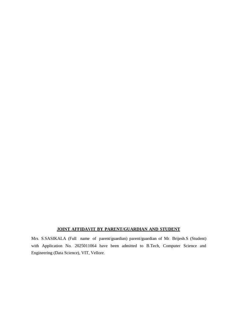 Hostel Joint Affidavit 2025 | PDF | Justice | Crime & Violence