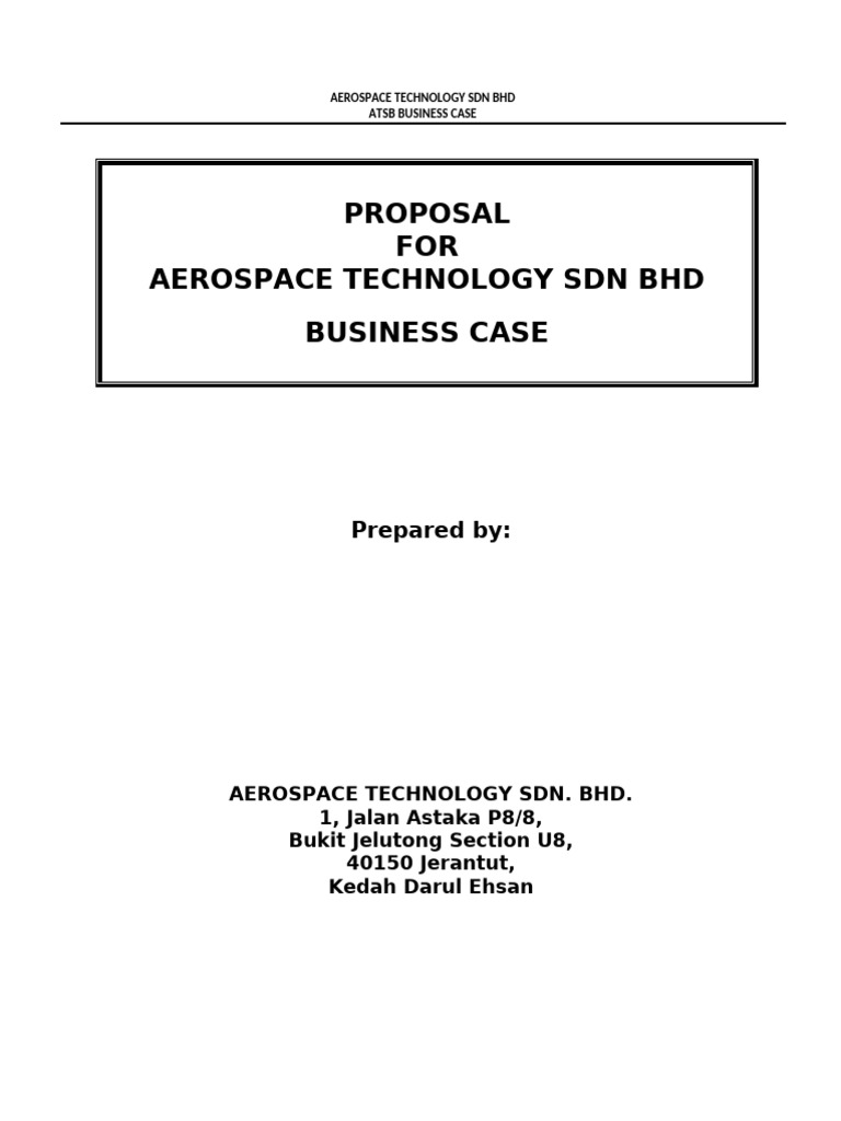 Proposal ATSB Business Case v1.0 | PDF