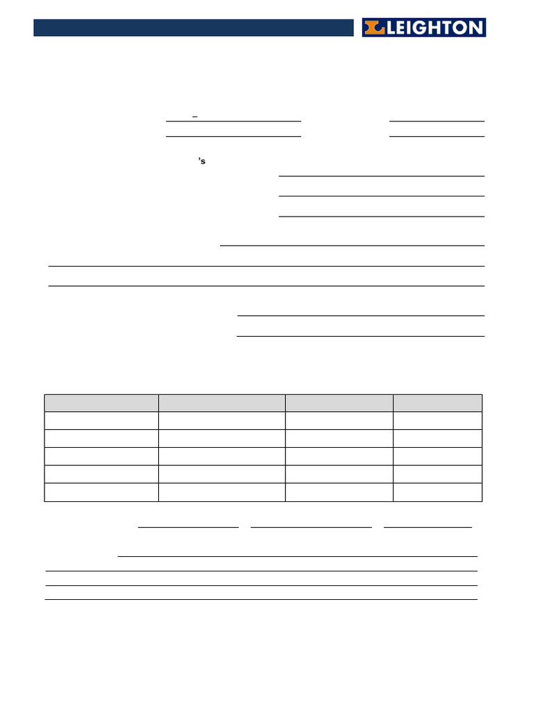 I2306-HSE-FM-018F (0) Night Work Permit Safety Checklist | PDF ...