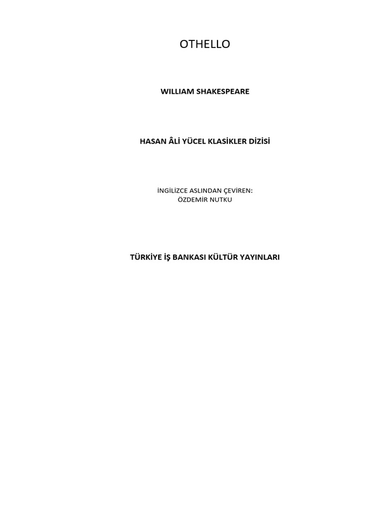 Othello | PDF