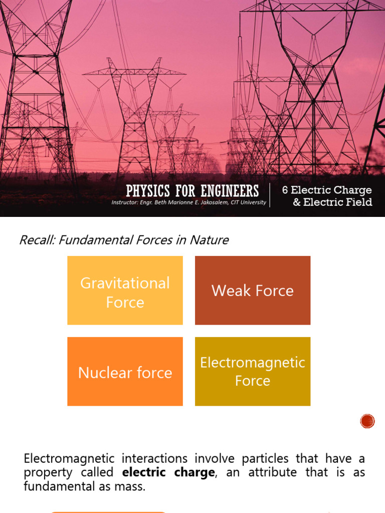 07 Electric Charge & Field | PDF | Electric Charge | Force
