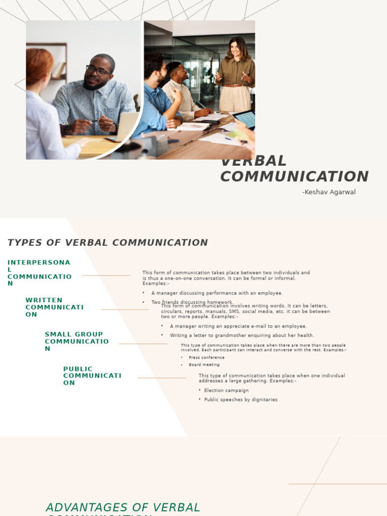 Verbal Communication | PDF