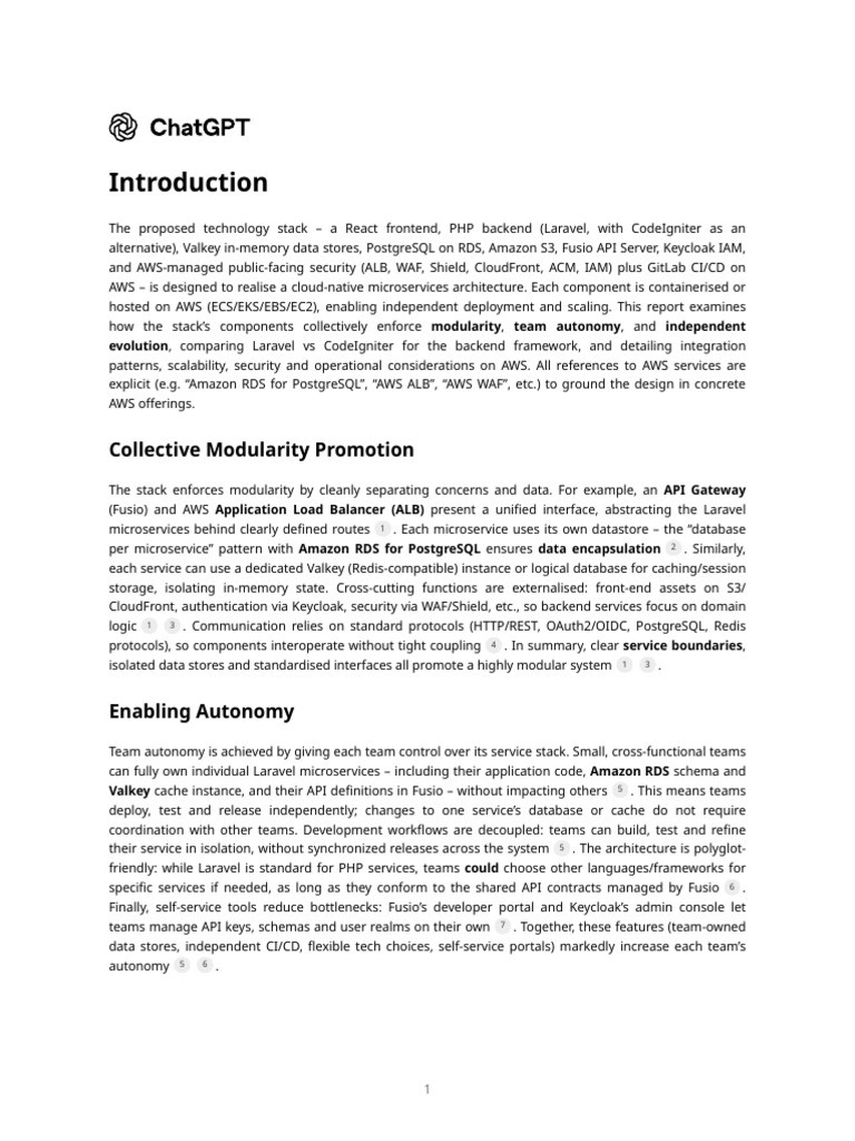 AWS Microservices Stack Evaluation For Cloud Deployment-20250621 | PDF | Amazon Web Services ...