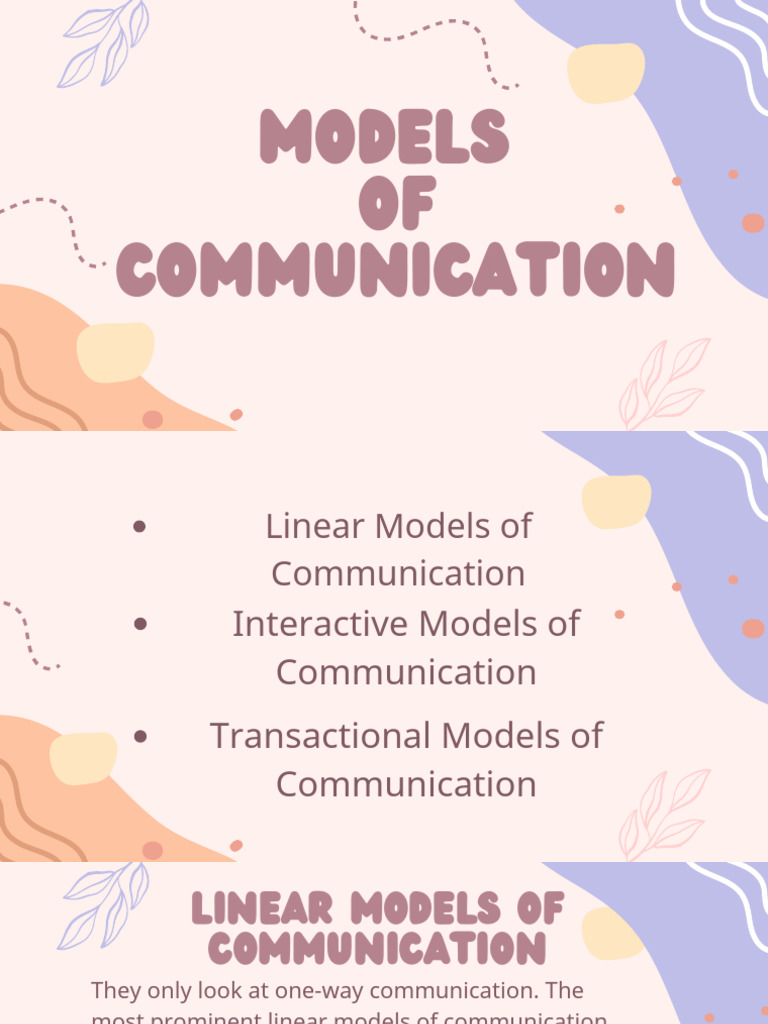 Communication Models Explained | PDF | Communication | Human Communication