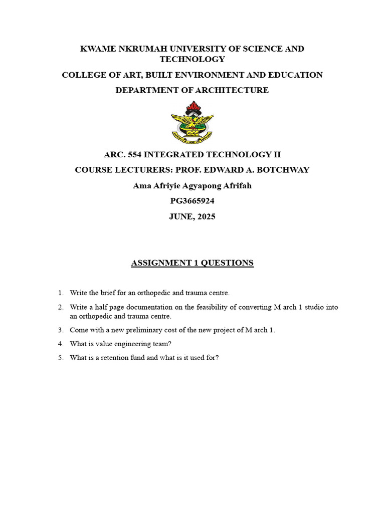 Orthopaedic Trauma Center Design Brief | PDF | Orthopedic Surgery ...