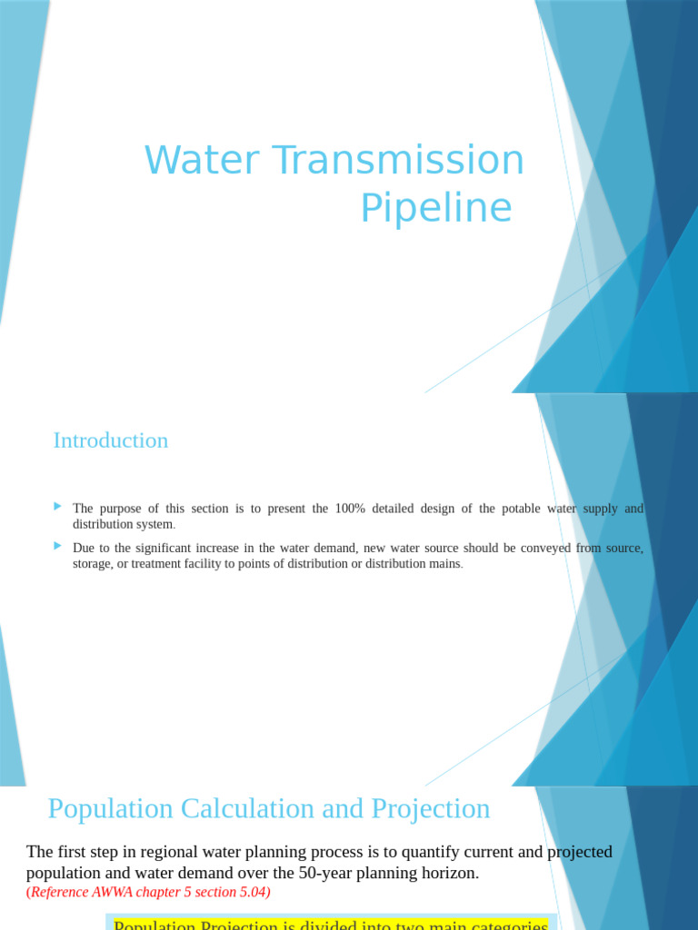 Water Transmission Pipeline | PDF | Liquids | Continuum Mechanics