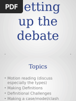 Motion in Debates | PDF | Policy | Argument