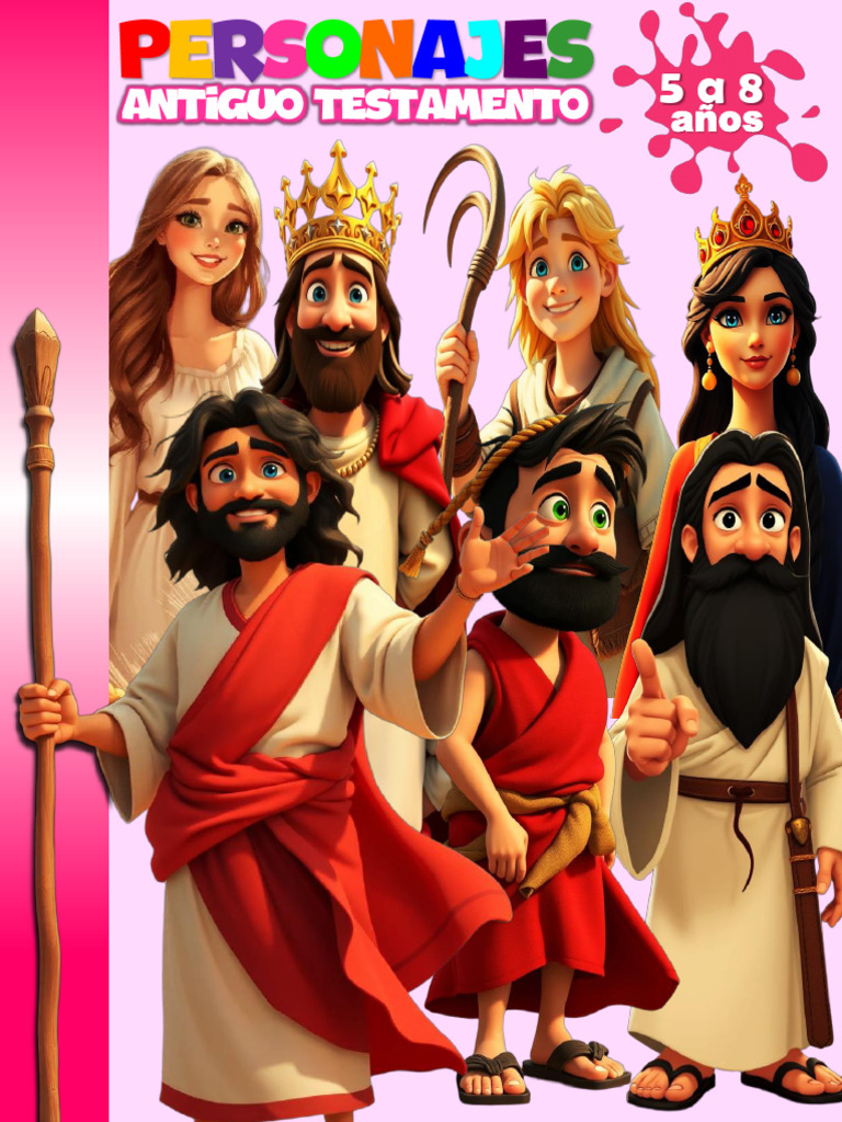 Personajes de La Biblia (Para Niños 5 A 8 Años) | PDF | Moisés | David