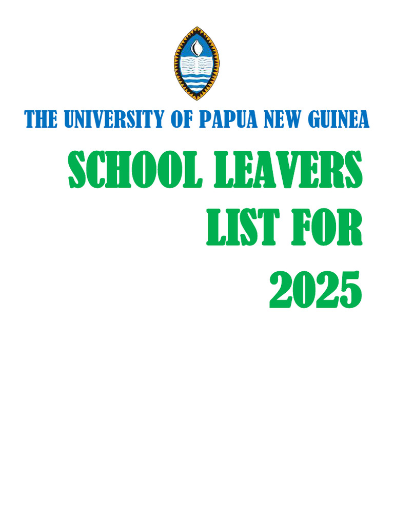2025 School Leavers List UPNG | PDF | Ancient Israel And Judah | Old ...