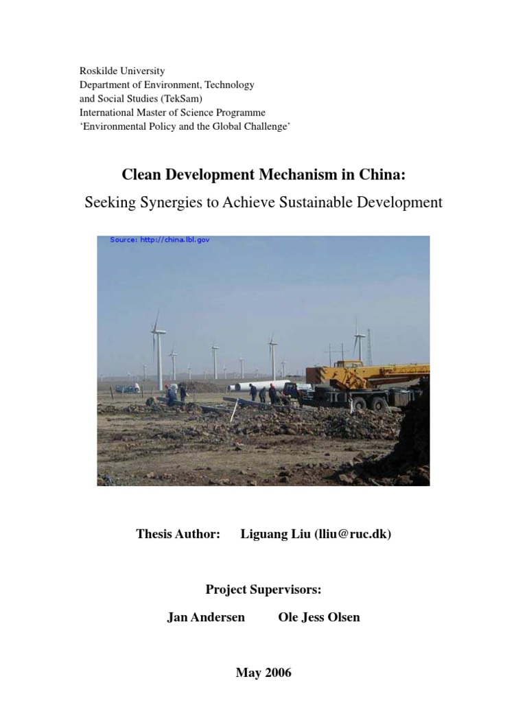 CDM Thesis | PDF | Clean Development Mechanism | Kyoto Protocol