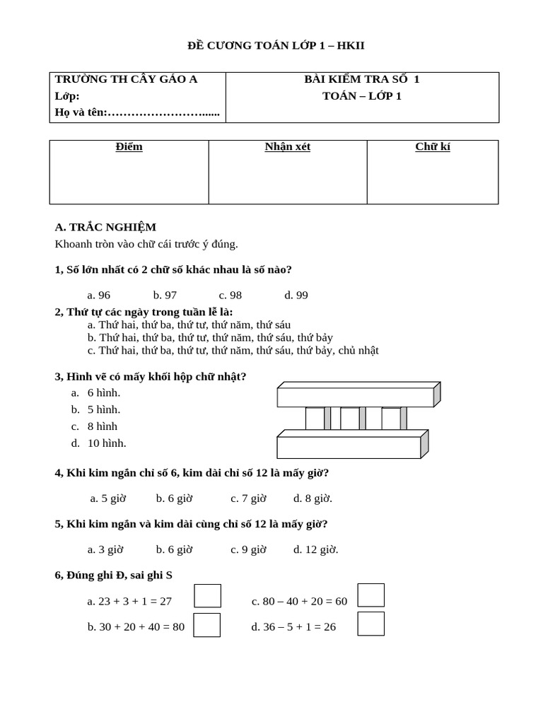 De Tong Hop Toan Hkii - L P 1 | PDF