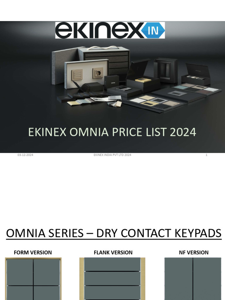 OMNIA SERIES - Price List April 2024 | PDF | Metallic Elements | Chemical Substances