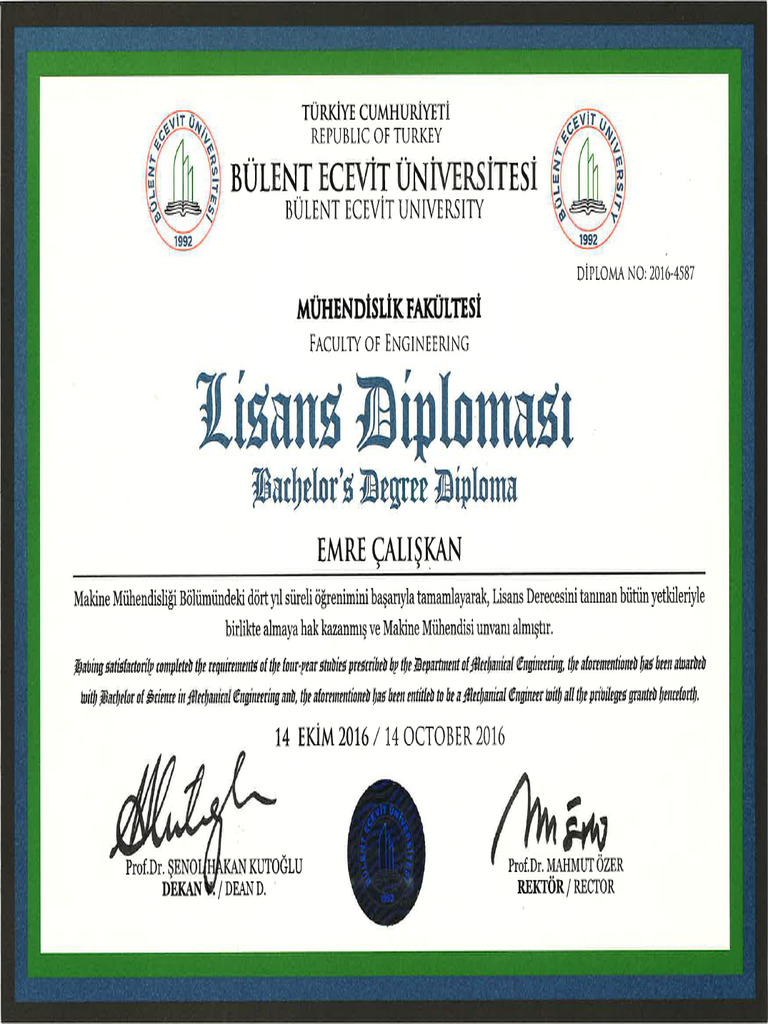 Bachelor's Diploma | PDF