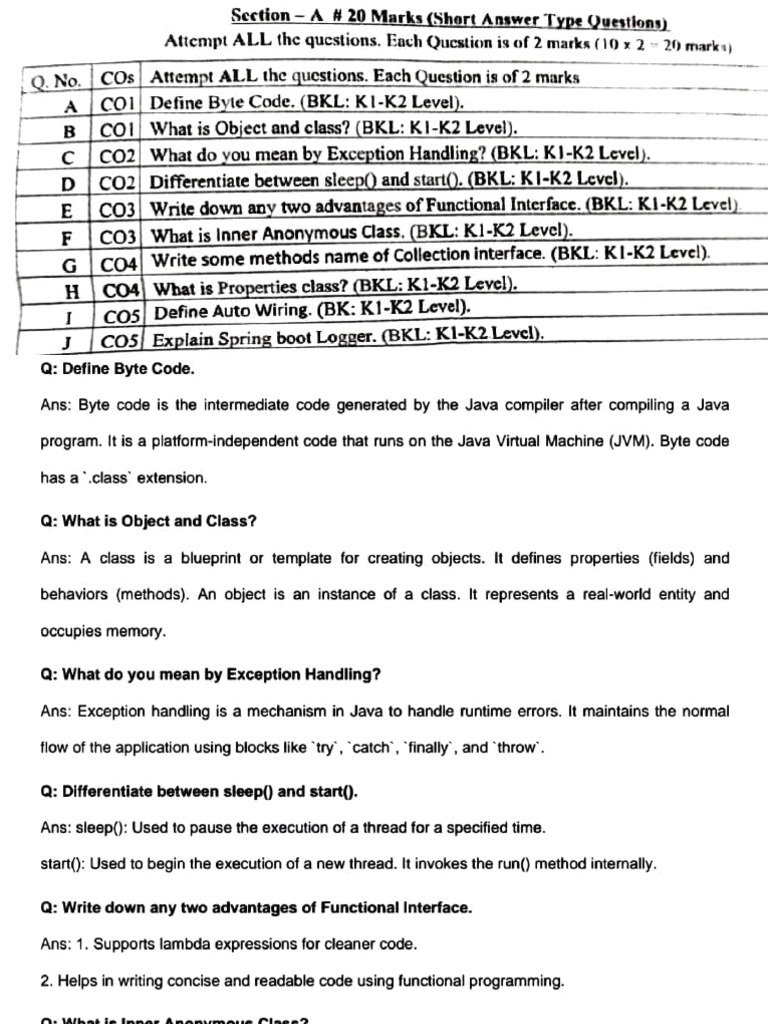 OOPS - Complete Previous PUT Solution - Bharat - Agg | PDF | Method (Computer Programming ...