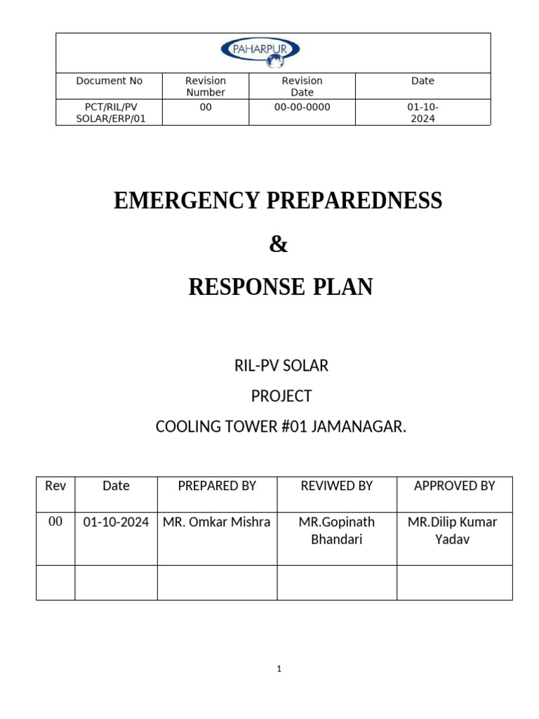 Emergency Preparedness Plan Overview | PDF | First Aid | Hazards