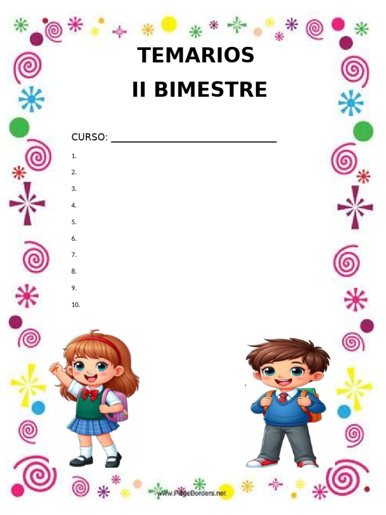 Temarios Bimestrales | PDF