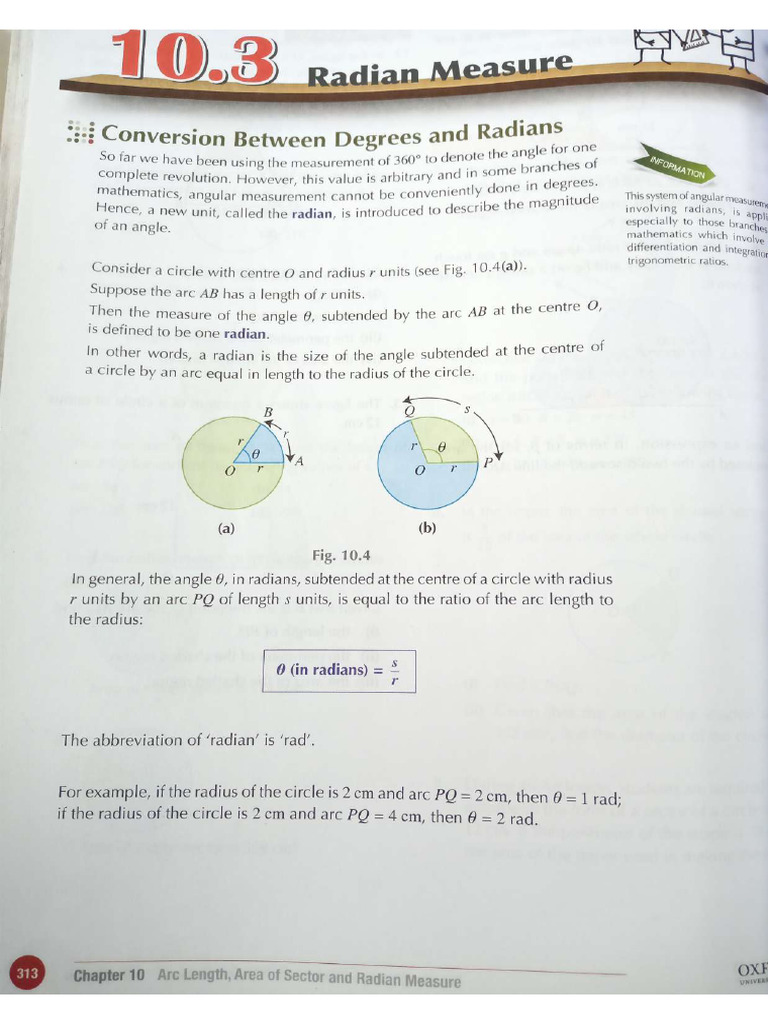 Chap 10 - Arc Length & Radian Measure - D3 - (Part 2) | PDF
