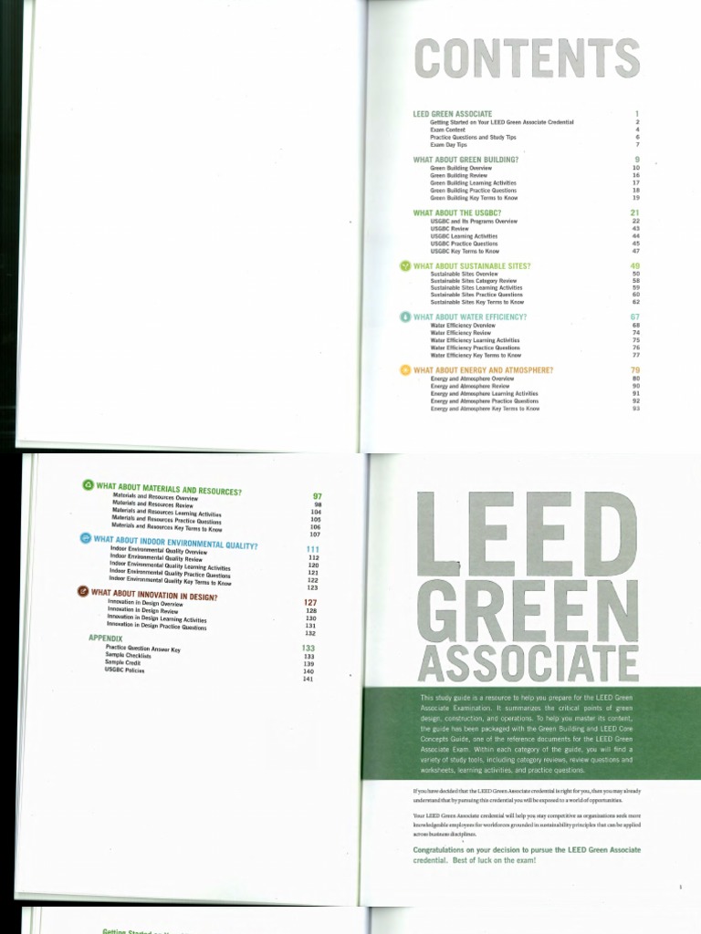 USGBC Leed Green Associate Study Guide | PDF | Environmental Technology ...