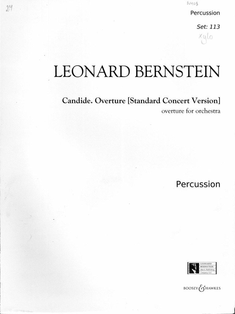 Leonard Bernstein Candide Overture 24 PERC 2 | PDF