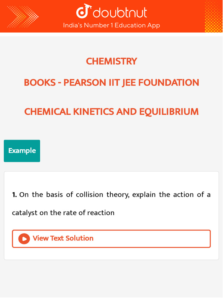 Books Doubtnut Question Bank | PDF | Reaction Rate | Chemical Equilibrium