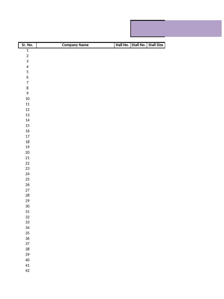 Exhibitor List for Upcoming Expo | PDF